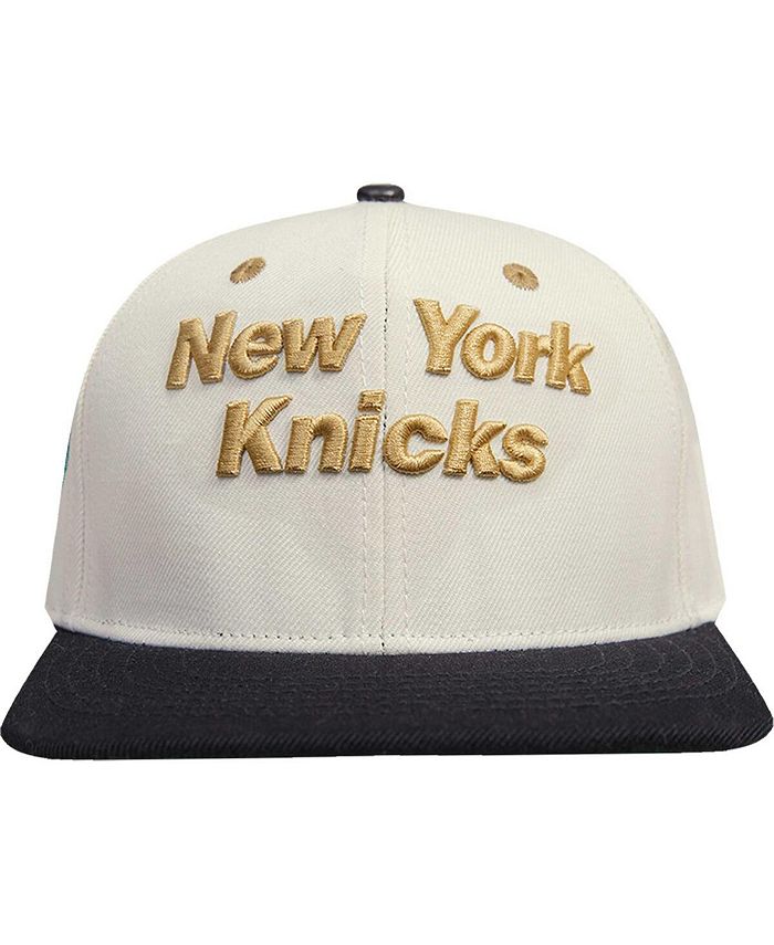 Pro Standard Men's Cream, Black New York Knicks Album Cover Snapback ...