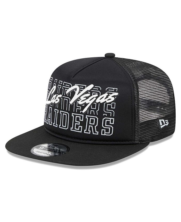 New Era Men's Black Las Vegas Raiders Instant Replay 9FIFTY Snapback ...