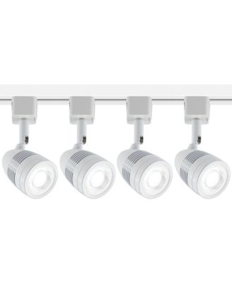 Pro Track 4-Head LED Ceiling Track Light Fixture Kit with Floating ...