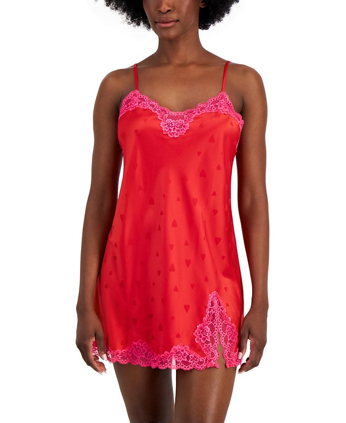 I.N.C. International Concepts Women's Lace-Trim Chemise, Created for ...