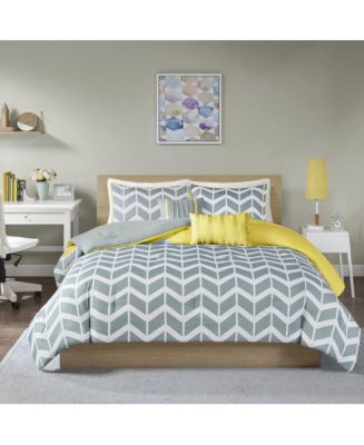 Gracie Mills Basil Chevron Bliss Comforter Set - Macy's