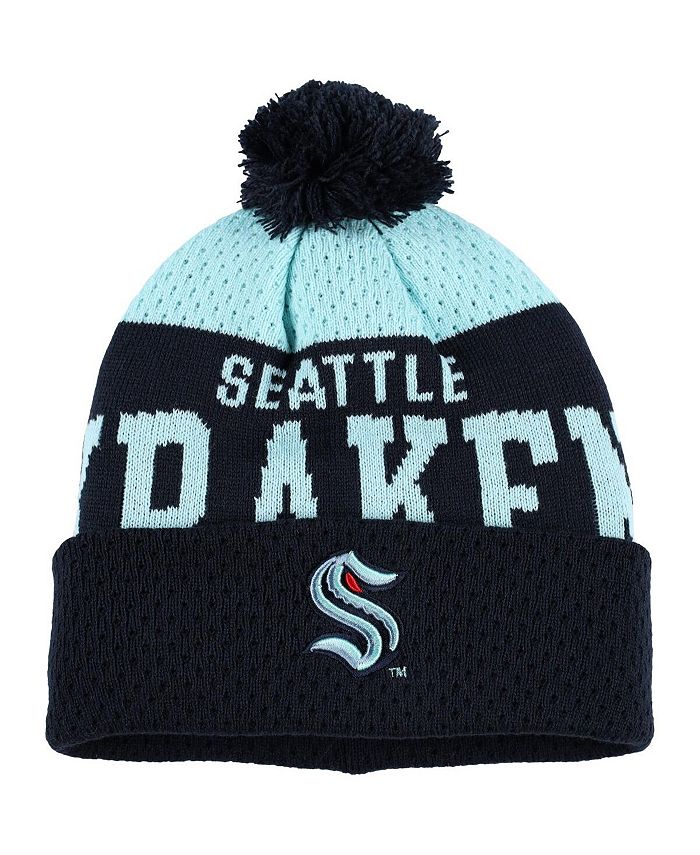 Outerstuff Big Boys and Girls Deep Sea Blue Seattle Kraken Stretchark ...