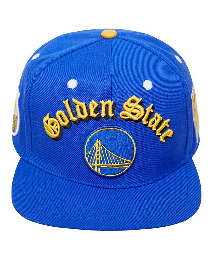 Pro Standard Men's Royal Golden State Warriors Old English Snapback Hat ...
