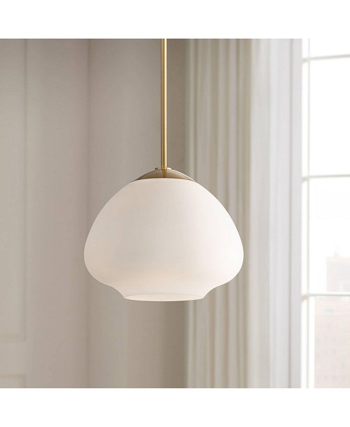 Possini Euro Design Orilla Antique Brass Mini Pendant Light Fixture 11 ...