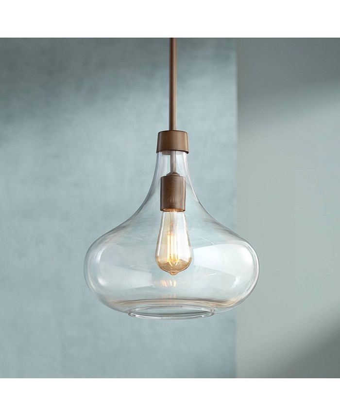 Possini Euro Design Cecil Bronze Mini Pendant Lighting Fixture 11" Wide ...