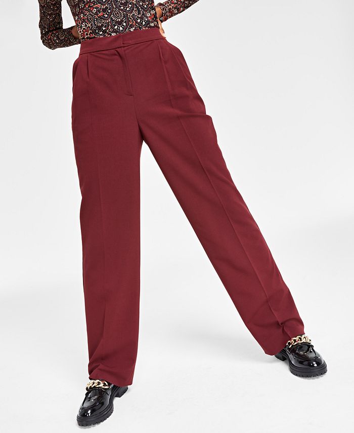 Bar III Women's Bi-Stretch Wide-Leg Pants, Created for Macy's - Macy's