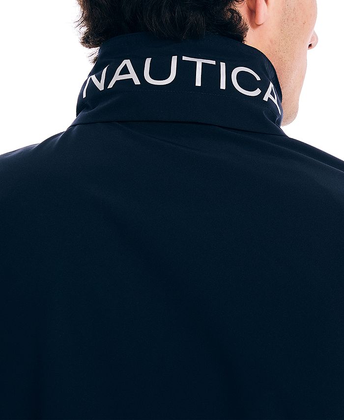 Nautica Men’s Classic Rainbreaker Hooded Zip-Front Lightweight Jacket ...