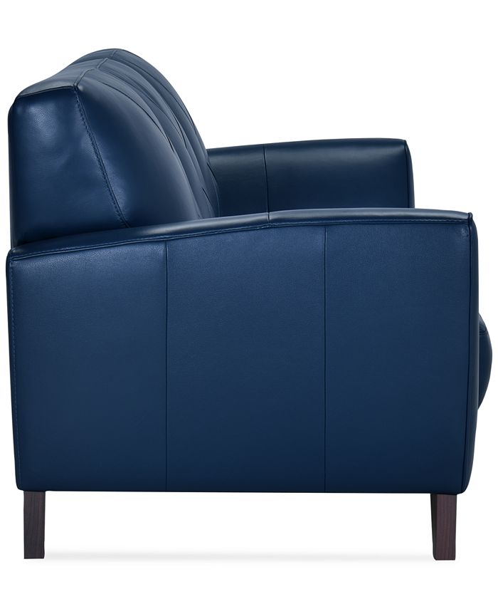 Furniture Myia 85" Leather Sofa, Created for Macy's - Macy's