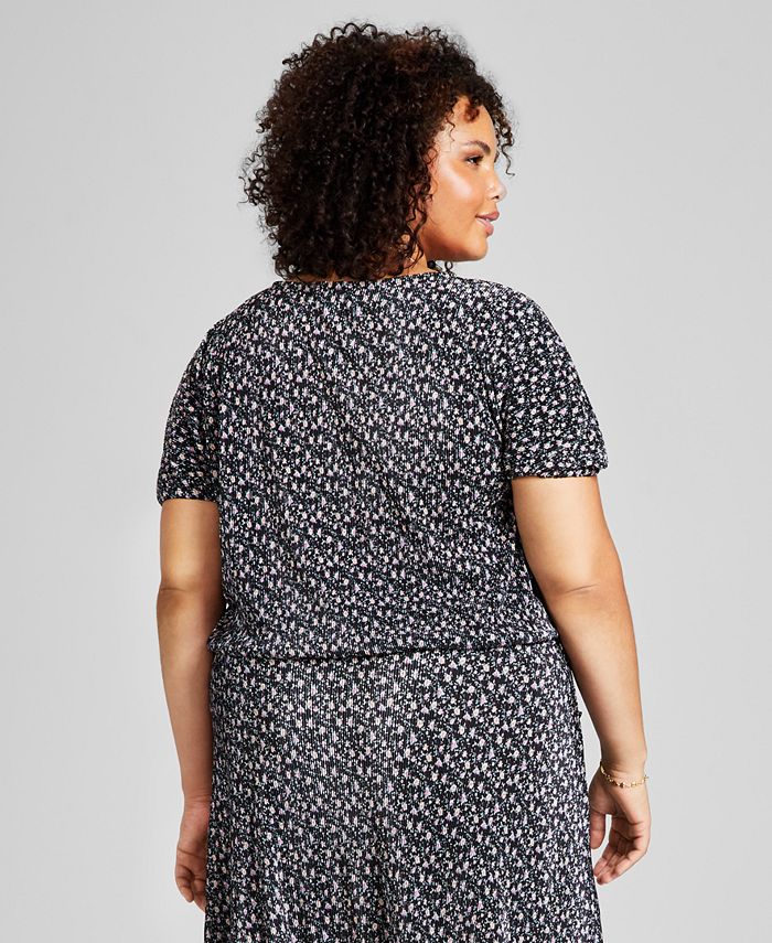 And Now This Plus Size Knit Top - Macy's