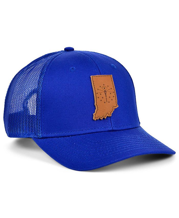 Local Crowns Men's Royal, Royal Indiana Statement Trucker Snapback ...