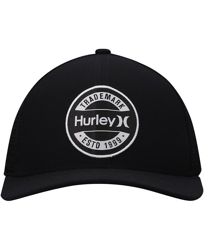Hurley Men's Black Charter Trucker Snapback Hat - Macy's