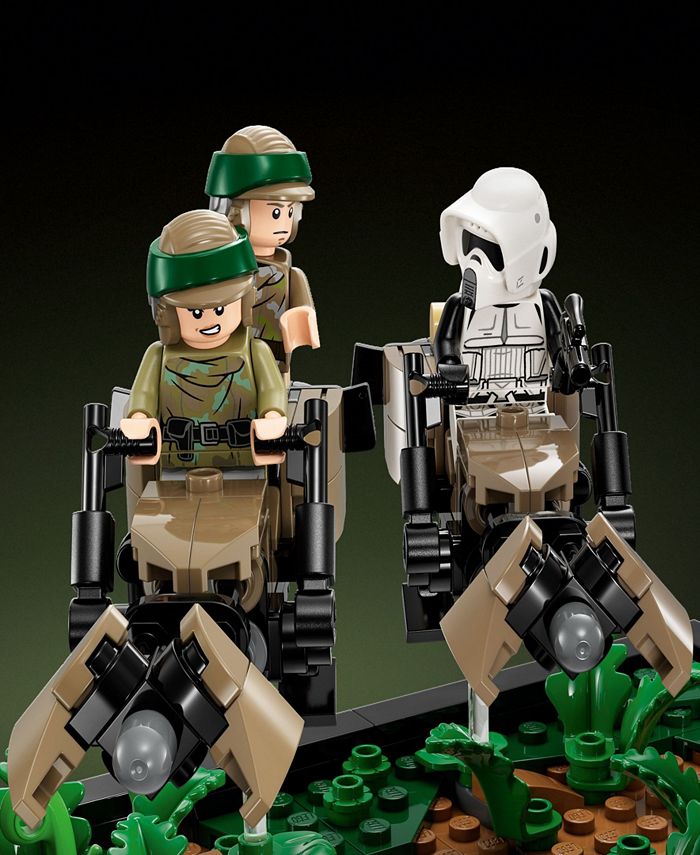LEGO® Star Wars 75353 Endor Speeder Chase Diorama Toy Building Set with ...