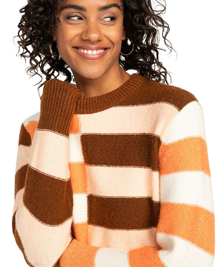 Roxy Juniors' Jungle Groove Striped Sweater - Macy's