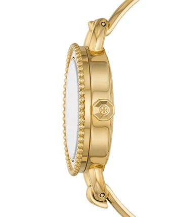 Tory Burch Women's The Miller Gold-Tone Stainless Steel Bangle Bracelet ...