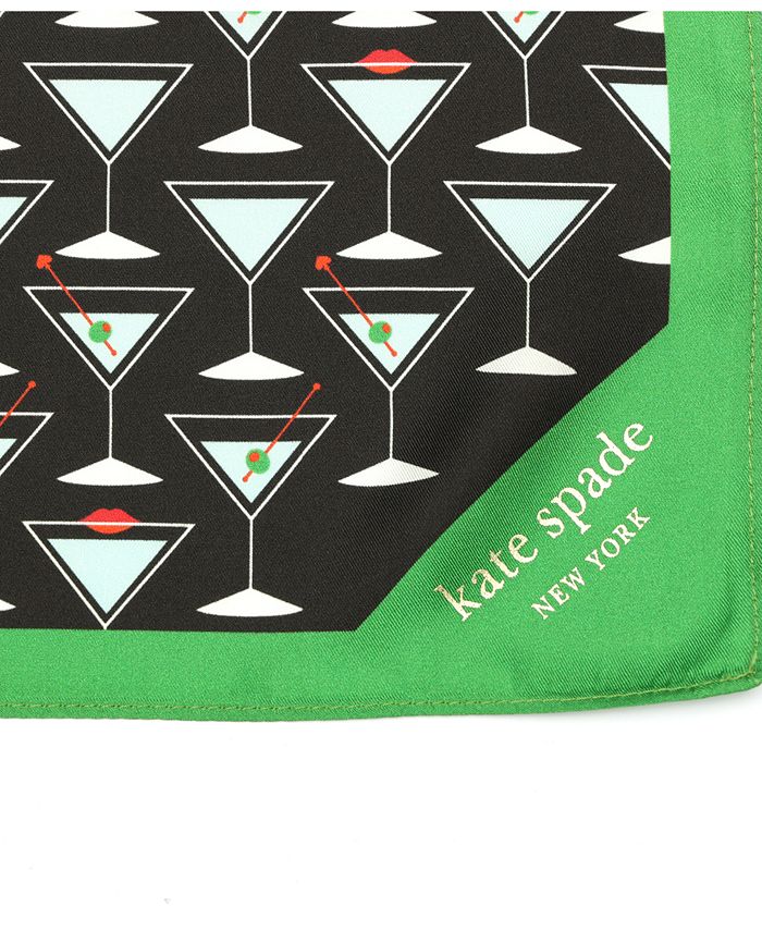 kate spade new york Martini Geo Silk Bandana - Macy's