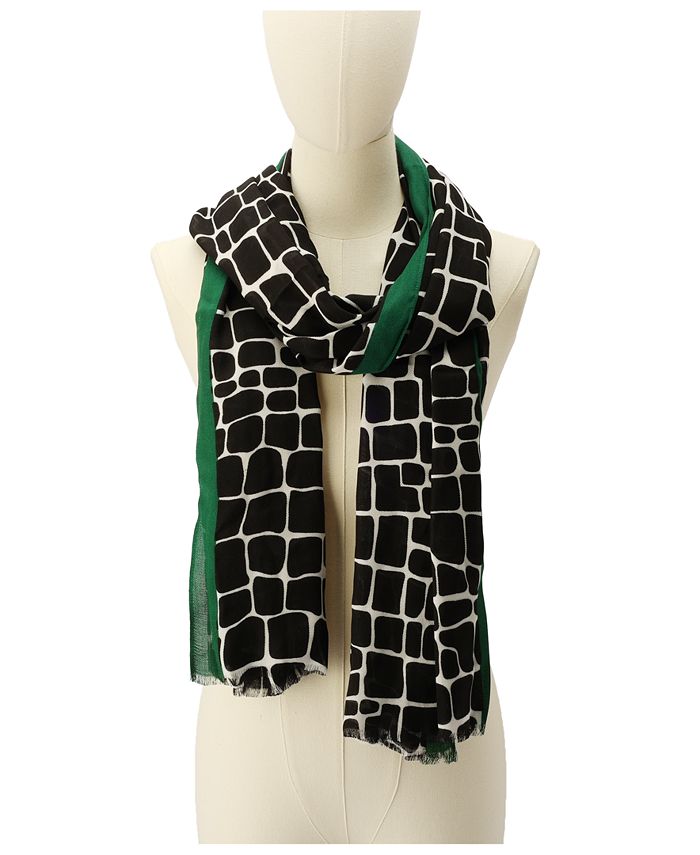kate spade new york Geometric Graffle Oblong Scarf - Macy's