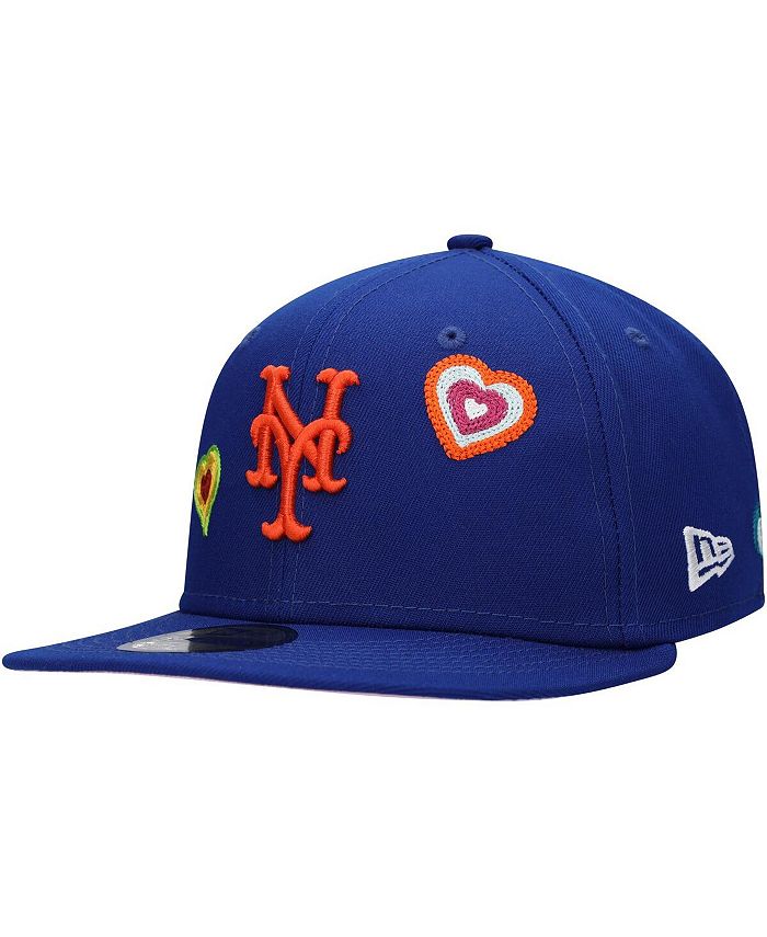 New Era Men's Royal New York Mets Chain Stitch Heart 59FIFTY Fitted Hat ...