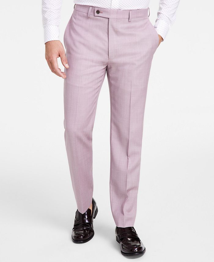 Calvin Klein Men's Slim-Fit Wool-Blend Stretch Sharkskin Suit Separate ...