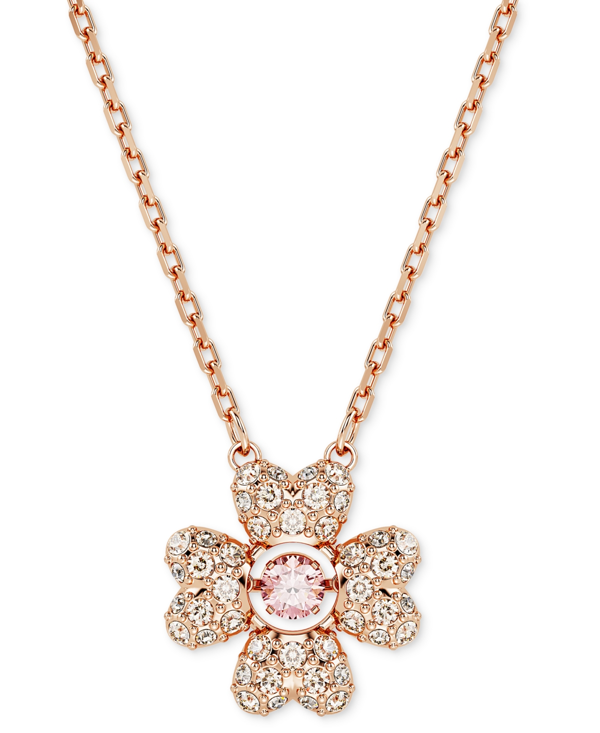 Click here for Swarovski Rose Gold-Tone Idyllia Crystal Clover Pe... prices