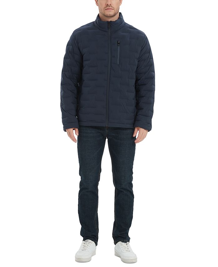 Outdoor United Men's Stretch Seamless Brick Quilted Full-Zip Puffer ...