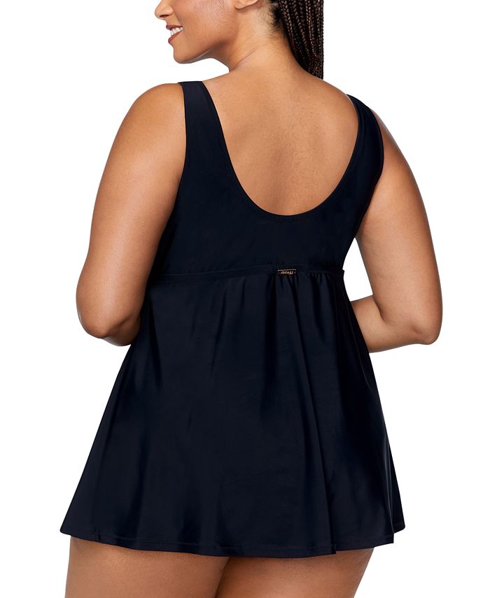 Raisins Curve Trendy Plus Size Lucia Tummy-Control Swimdress - Macy's