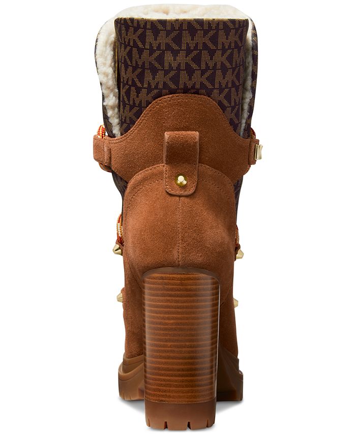 Michael Kors Women's Culver Logo Snow Lace-Up Booties - Macy's