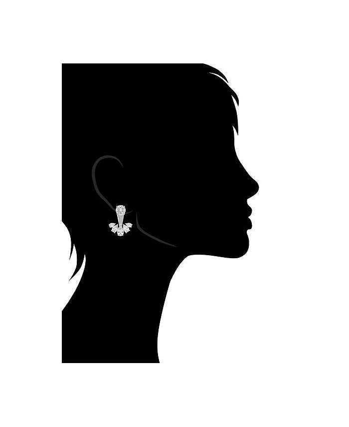 Rivka Friedman Cubic Zirconia Front-Back Earrings - Macy's
