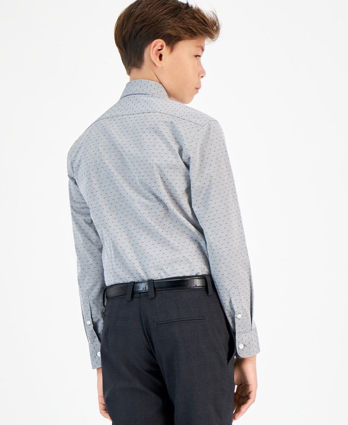 Kenneth Cole Reaction Big Boys Classic Fit Dress Shirt - Macy's