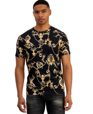 GUESS Men's Gold Chains Graphic T-Shirt - Macy's