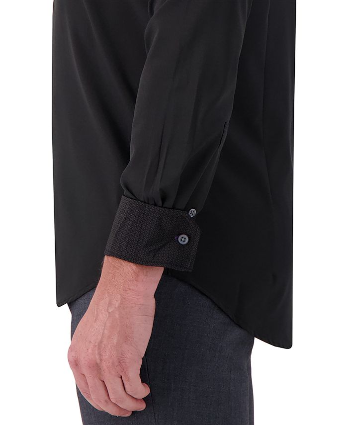 Report Collection Men's Slim-Fit Solid Woven Shirt - Macy's