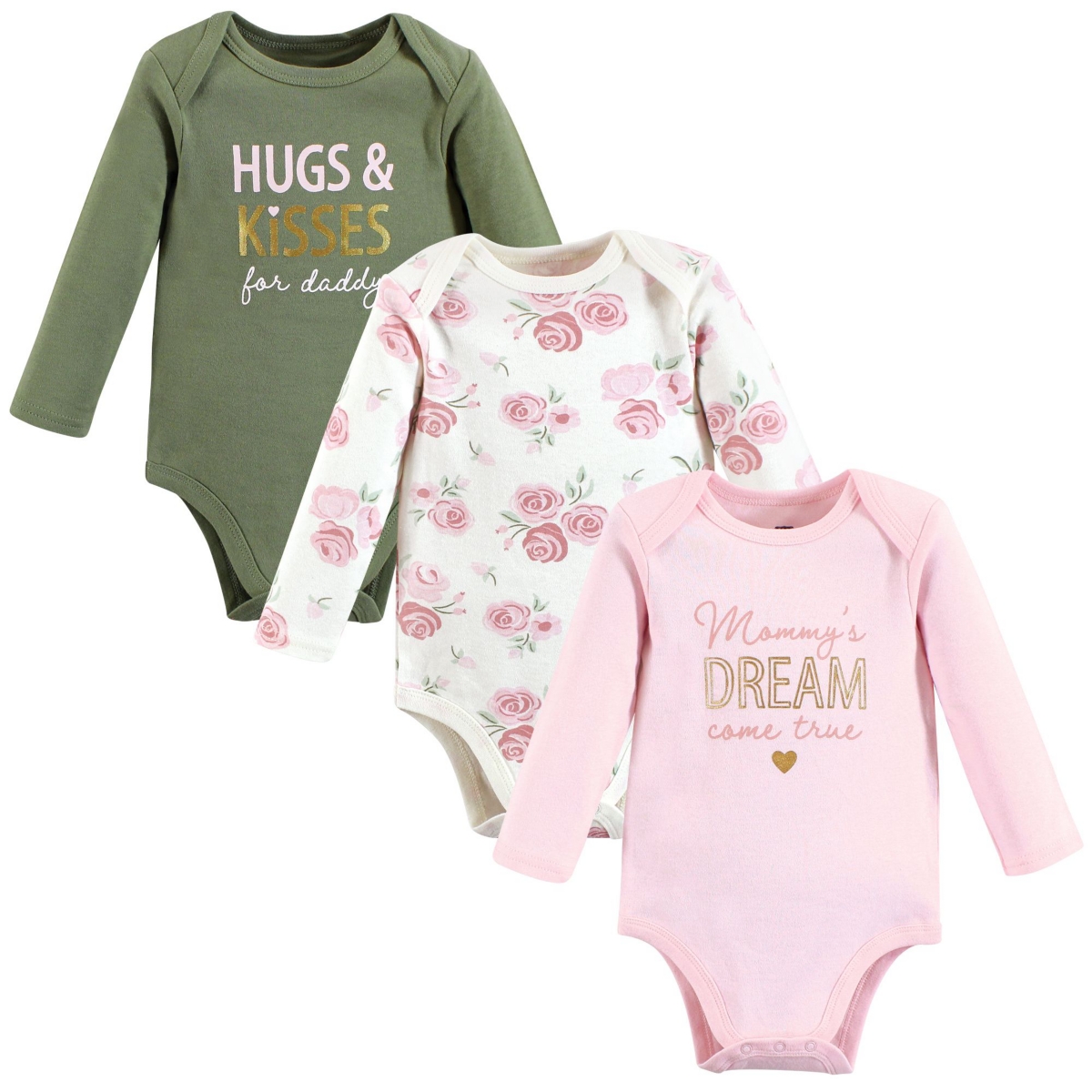 Click here for Hudson Baby Baby Girls Hudson Cotton Long-Sleeve B... prices