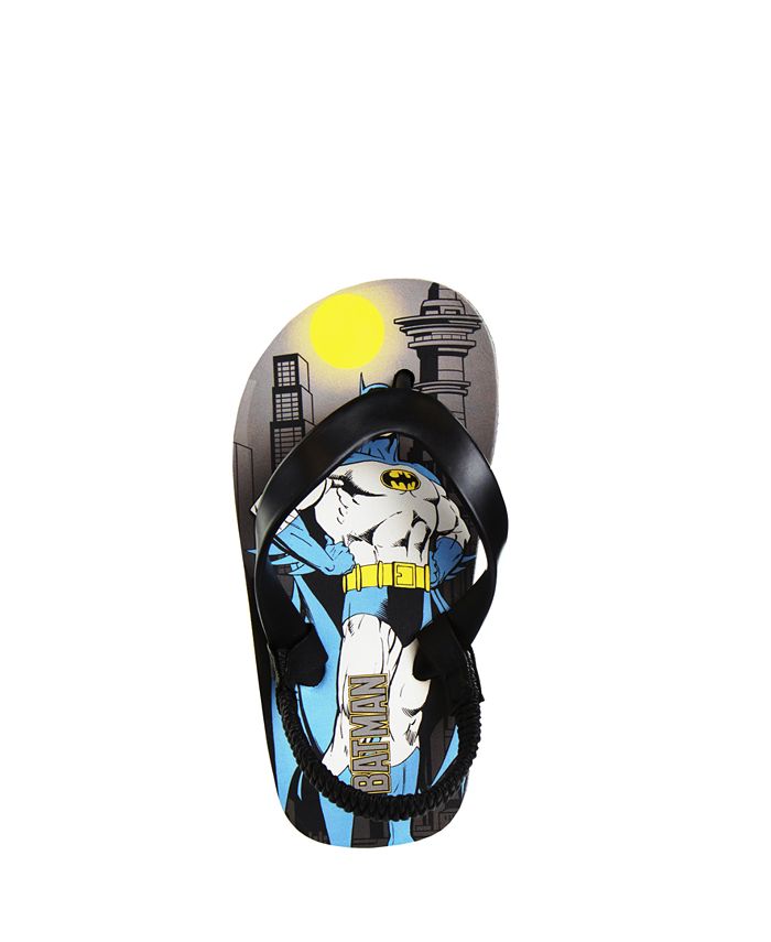 Warner Brothers Toddler Boys Batman Slip On Flip Flops - Macy's