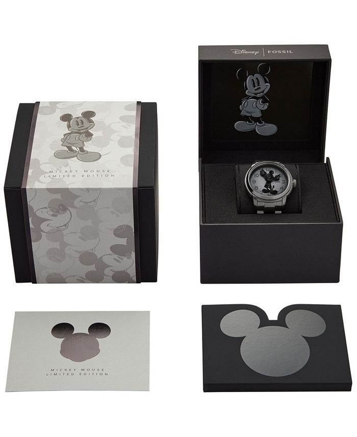 Fossil Unisex Disney x Fossil Limited Edition Three-Hand Smoke ...