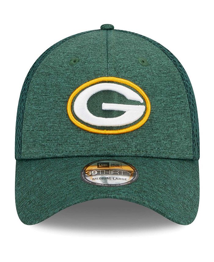 New Era Men's Green Green Bay Packers Stripe 39THIRTY Flex Hat - Macy's