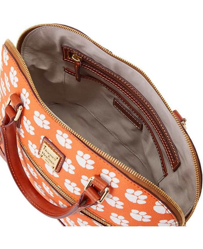Dooney & Bourke Women's Clemson Tigers Signature Zip Satchel Purse - Macy's