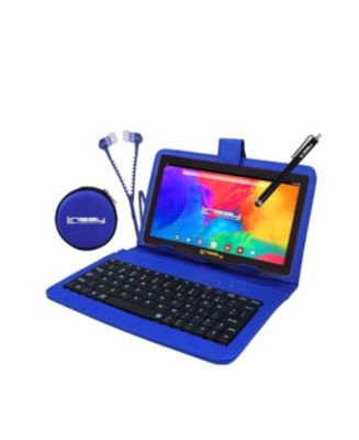 New LINSAY 7" Wi-Fi Tablet with Super Bundle Blue Keyboard, Earphones ...