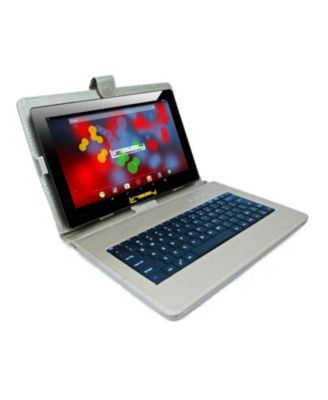 New 10.1" Tablet with Exclusive Luxury Silver Keyboard with Super ...