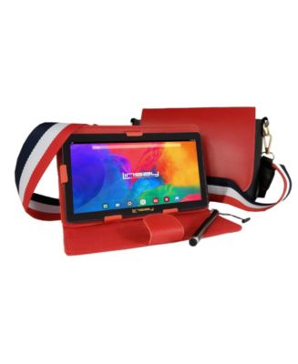 LINSAY New 7" Wi-Fi Tablet Fashion Bundle with Red Protective PU ...