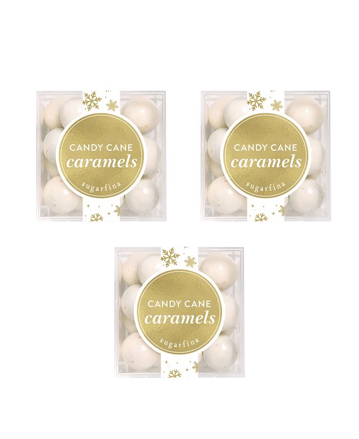 Sugarfina Holiday Candy Cane Caramels Small Cube, 3 Pack Set - Macy's