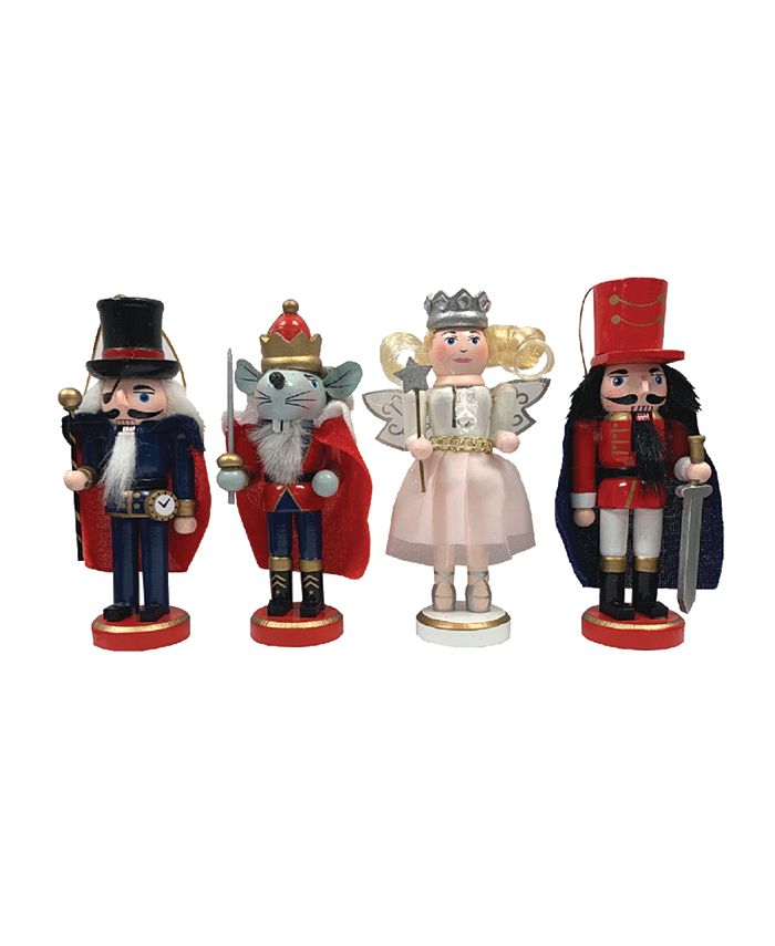 Santa's Workshop 5" Nutcracker Suite Ornaments, Set of 4 - Macy's