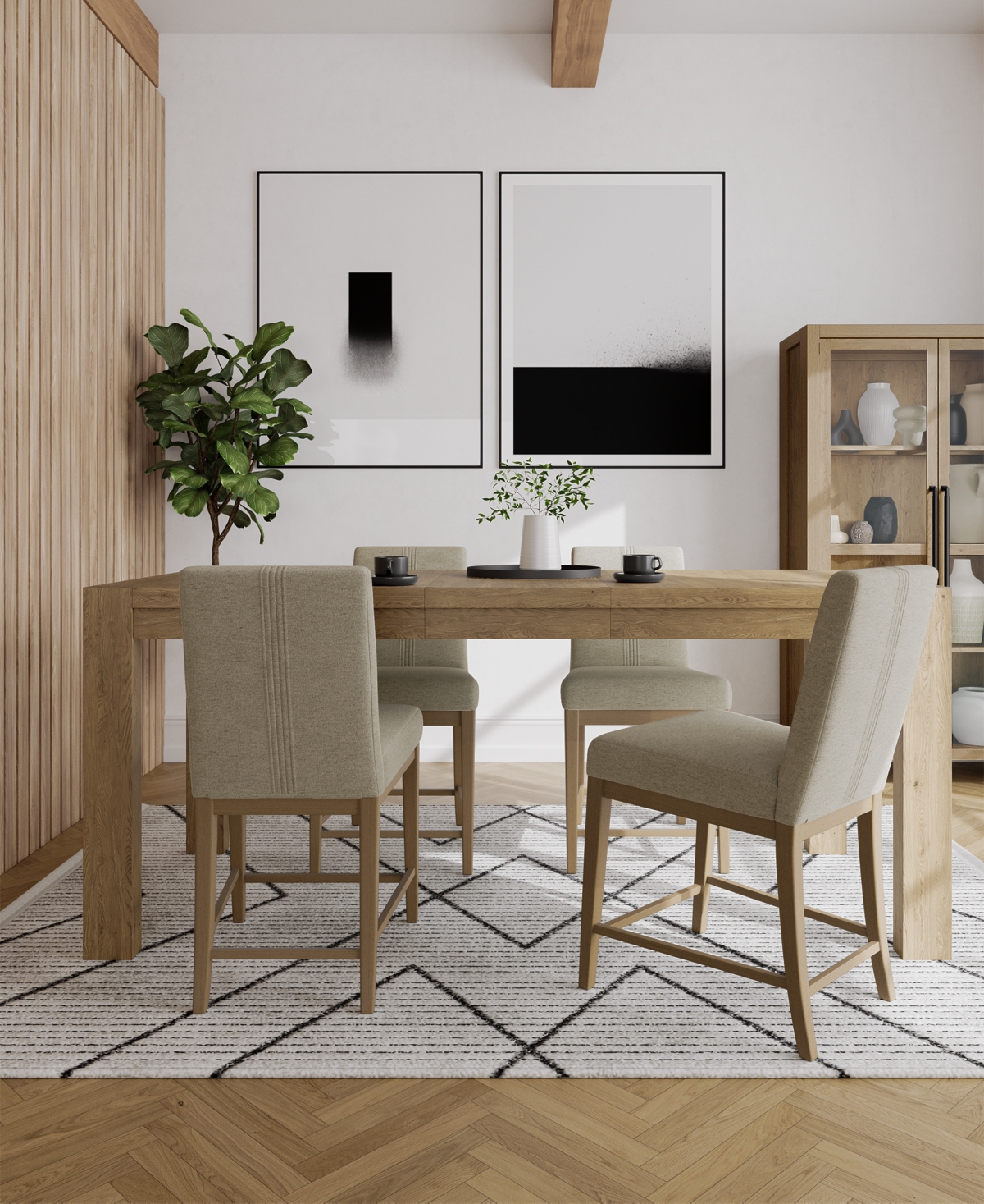 Click here for Davie Counter Height 5pc Dining Set (Table & 4 Cha... prices