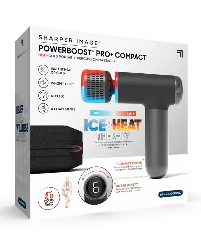 Sharper Image Powerboost Pro+ Compact Hot & Cold Percussion Massager ...