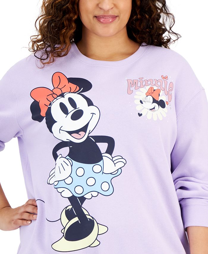 Disney Trendy Plus Size Minnie Mouse Graphic-Print Sweatshirt - Macy's