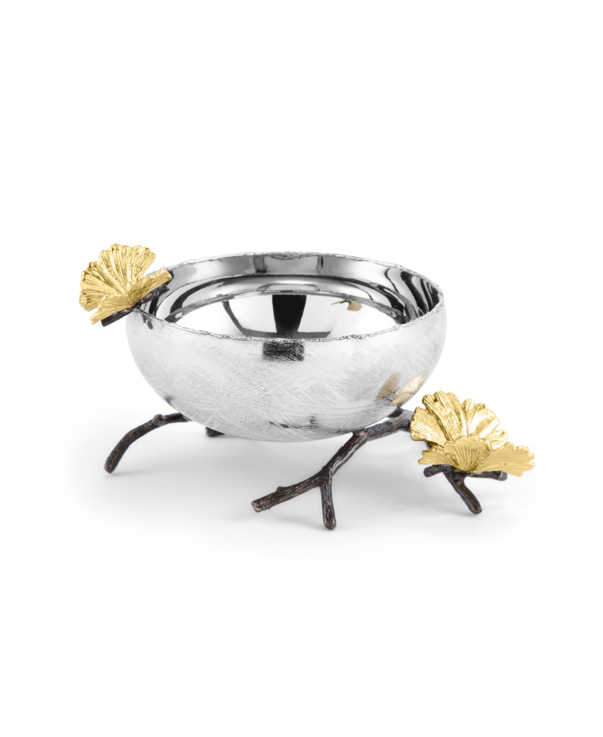 Click here for Butterfly Ginkgo Small Bowl - Gold- Tone prices
