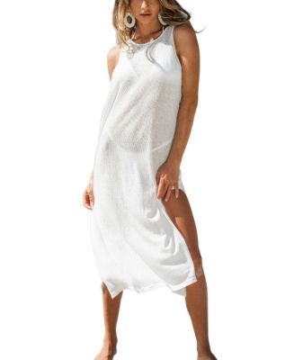 Women's Round Neck Midi Tank Cover Up Dress - Macy's