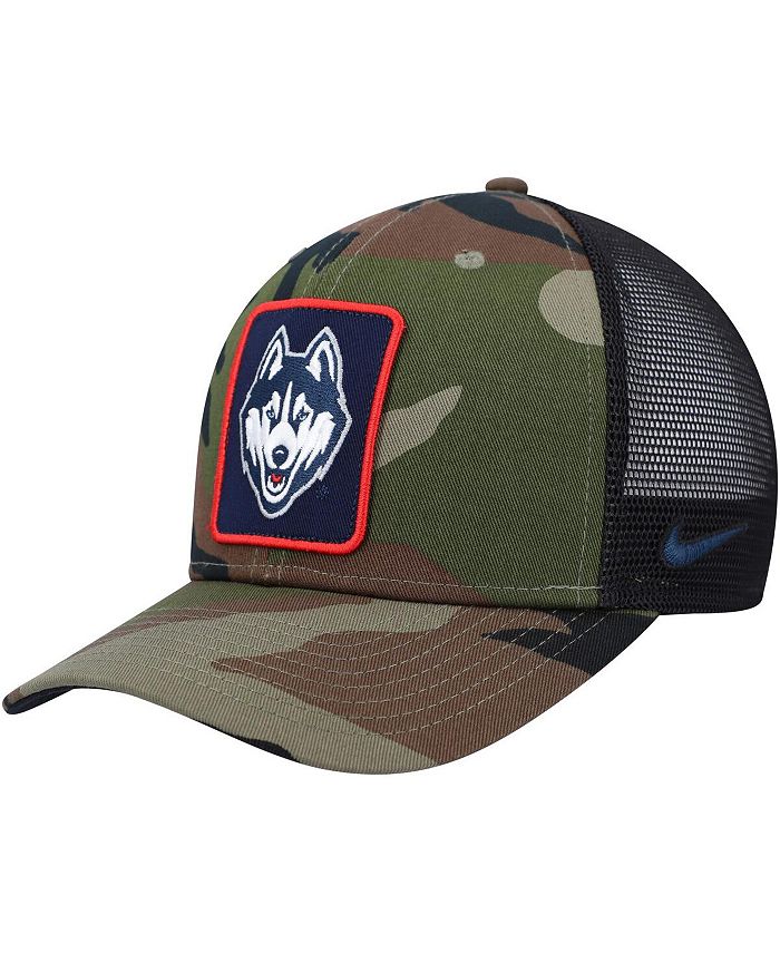 Nike Men's Camo, Black UConn Huskies Classic99 Trucker Snapback Hat ...