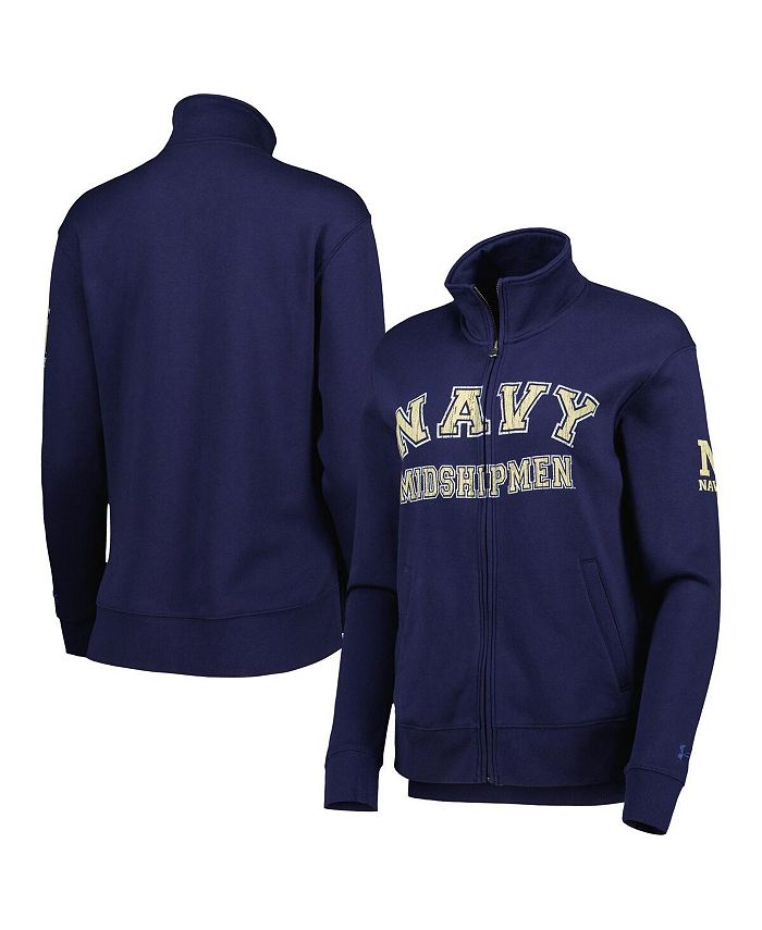 Under Armour Women's Navy Distressed Navy Midshipmen All Day Full-Zip ...