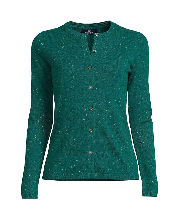 Lands' End Women's Plus Size Cashmere Cardigan Sweater - Macy's