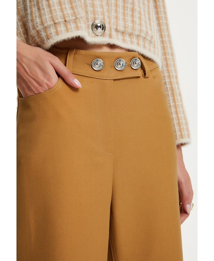 NOCTURNE Women's Flare Gabardine Pants - Macy's