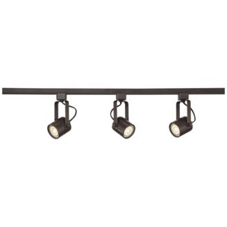 Pro Track Layna 3-Head LED Ceiling or Wall Track Light Fixture Kit ...